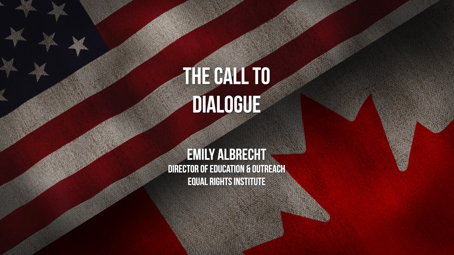 Watch The Call to Dialogue - Emily Albrecht | ROE Canada Bonus Scene ...
