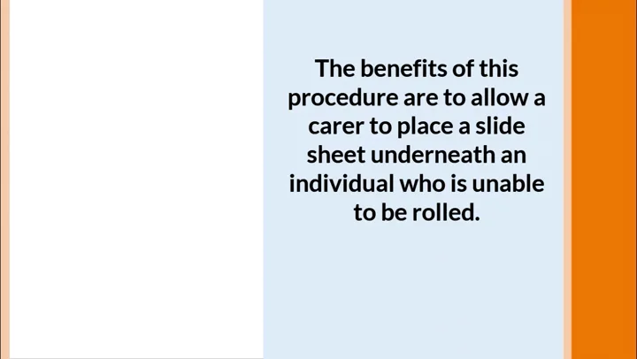 Inserting slide sheet without rolling