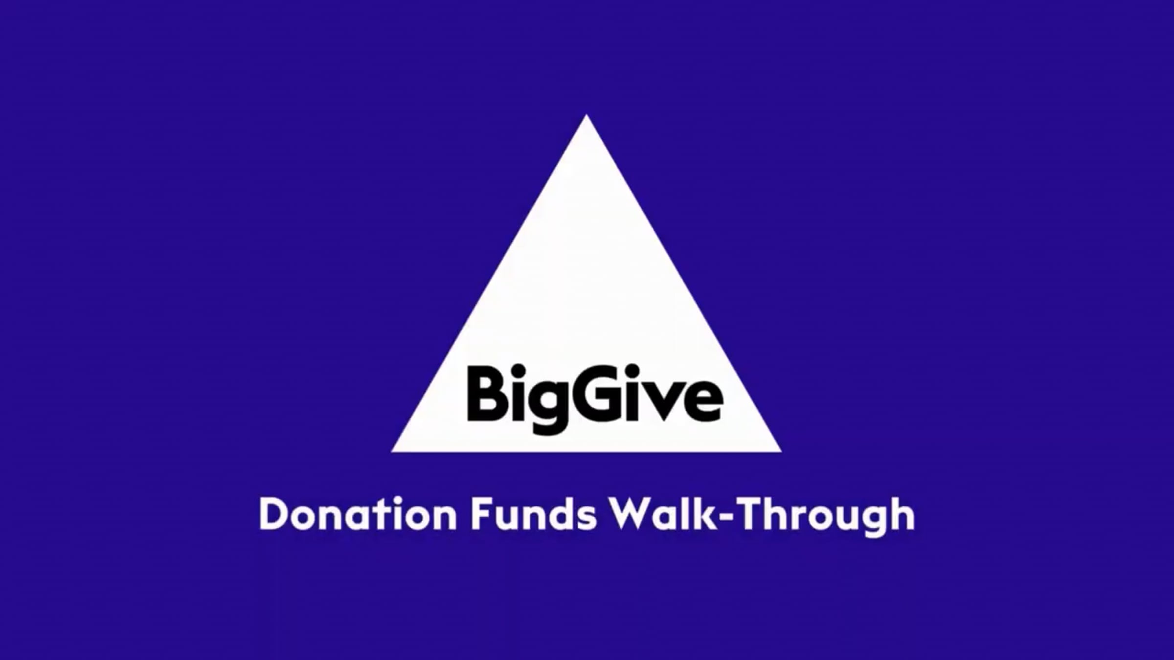 Donation Funds Walk Through