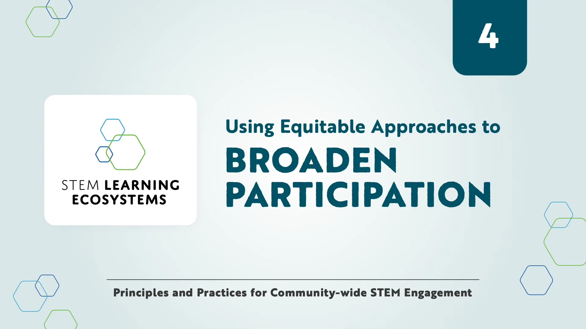 STEM Learning Ecosystems - Using Equitable Approaches to Broaden ...