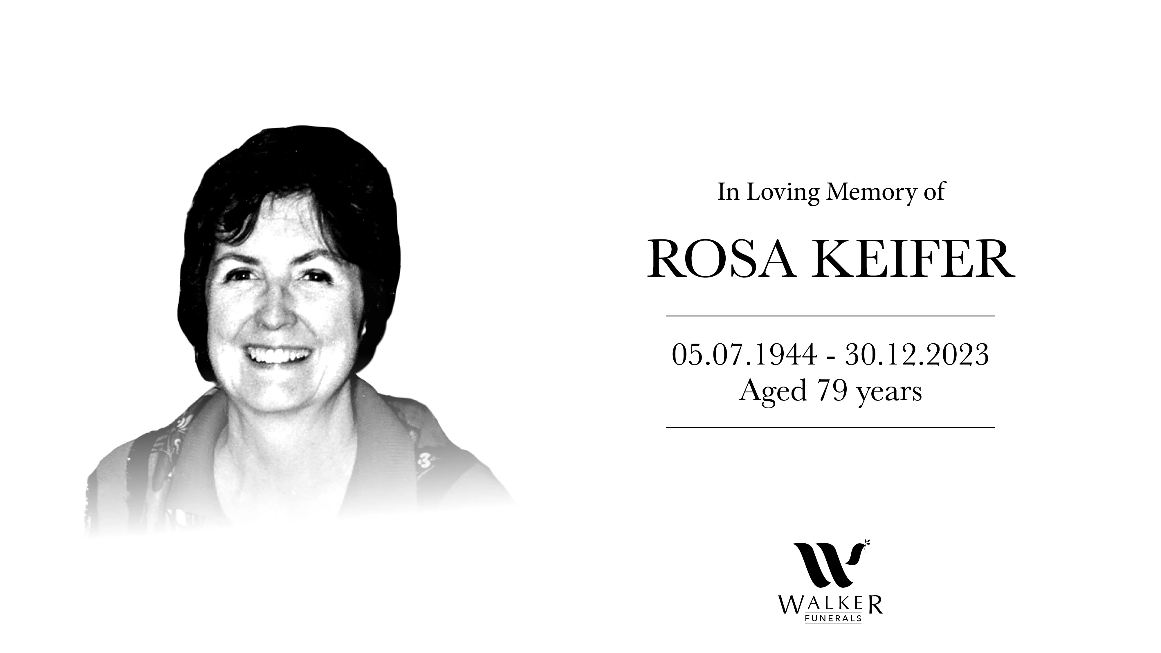 Robert B Walker Funerals - Rosa Keifer on Vimeo