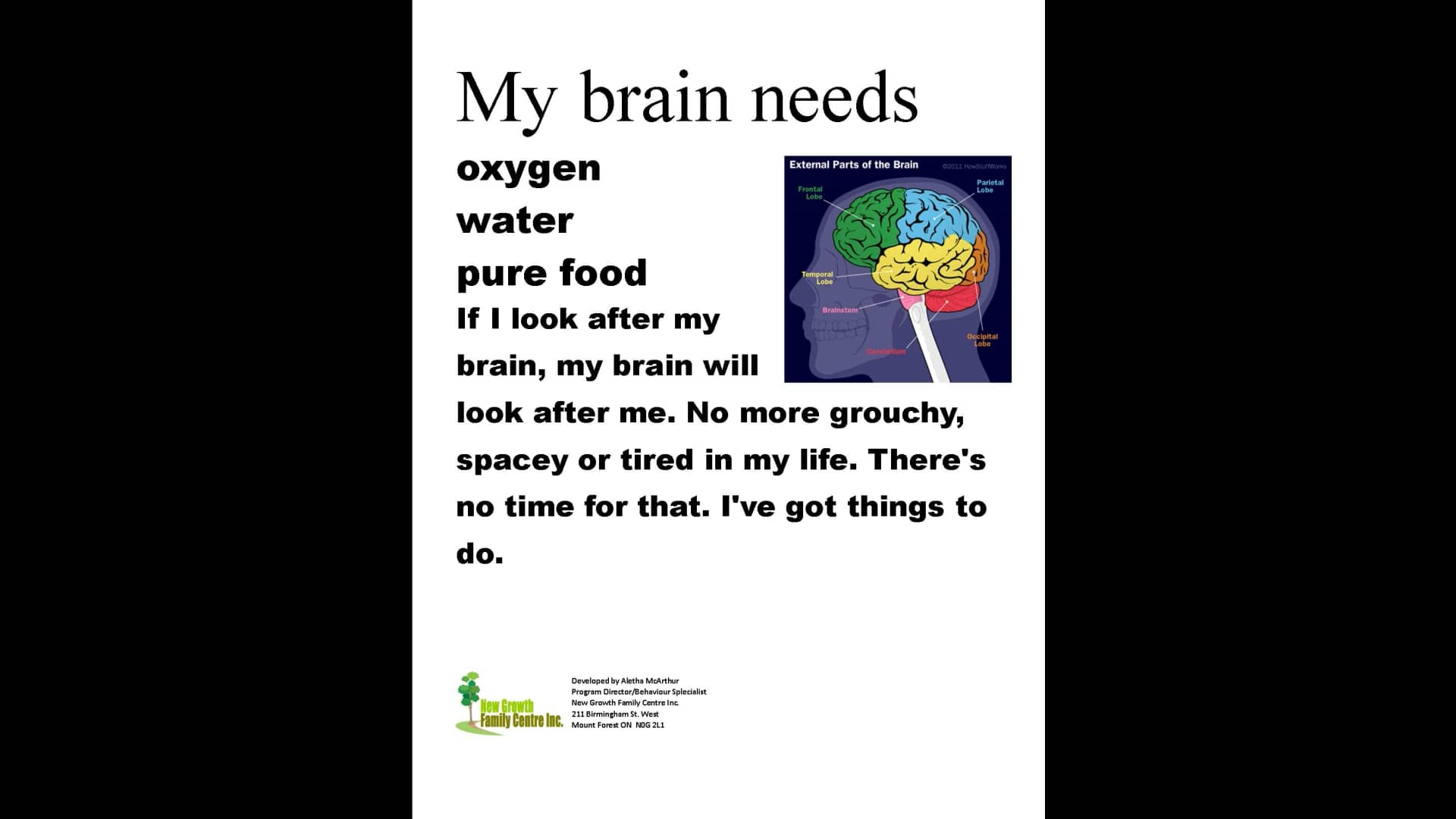 Life Lesson: Brain Health Poster on Vimeo