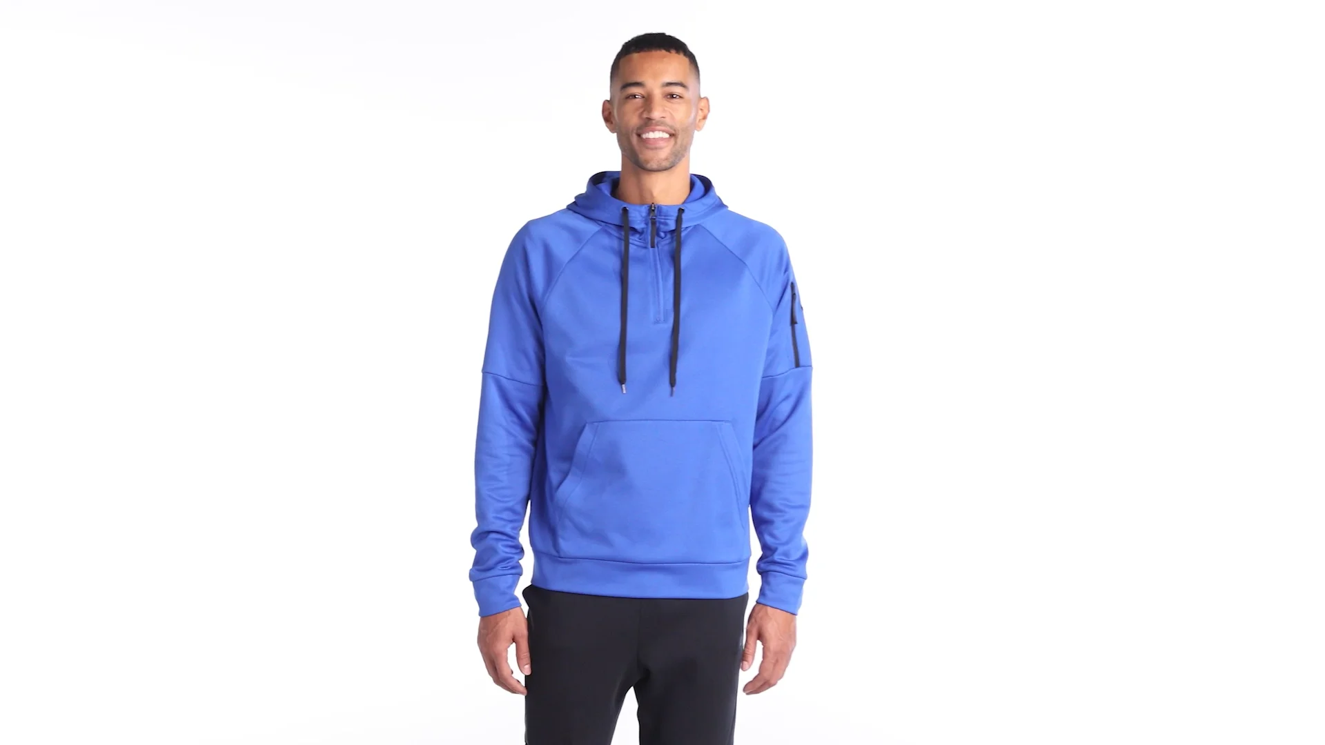 Nike Therma-FIT Pocket 1/4-Zip Fleece Hoodie. NKFD9742 on Vimeo
