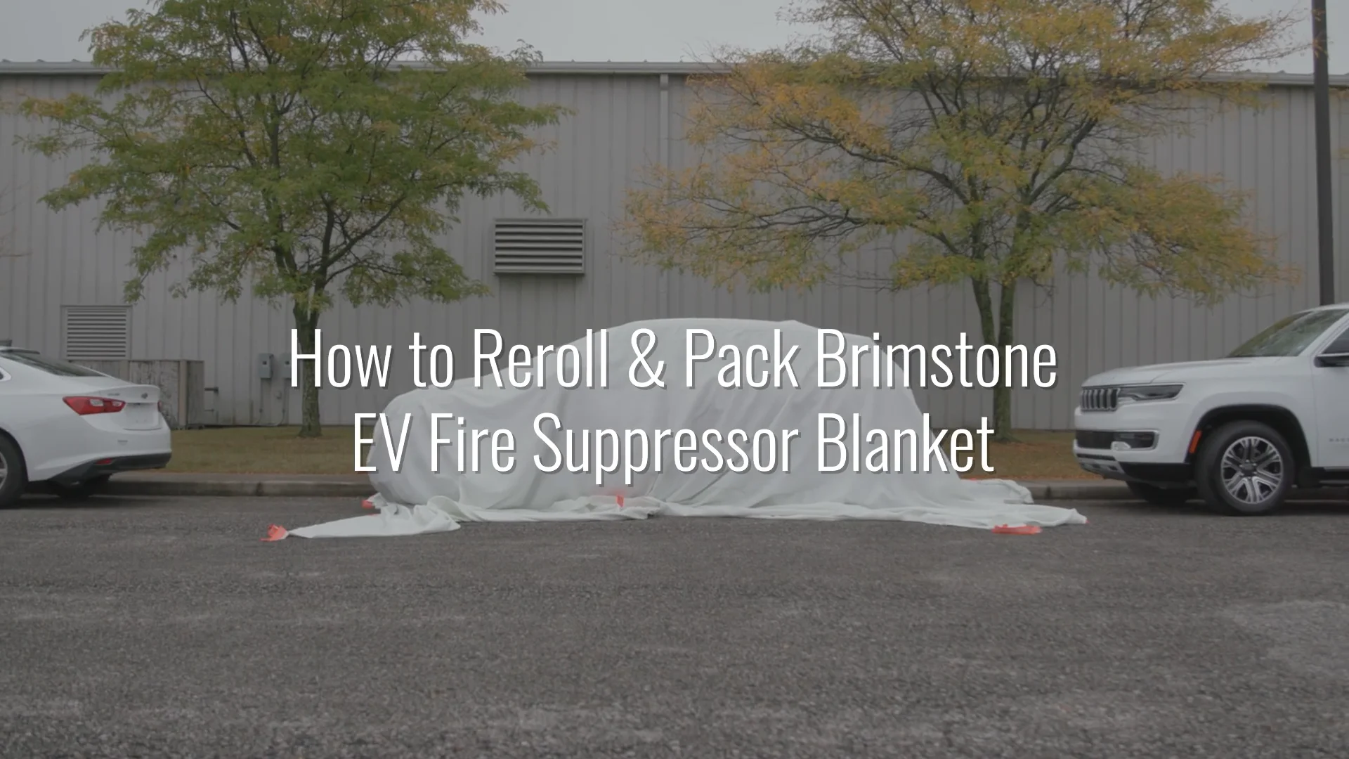 Refolding and Repacking the Brimstone EV Fire Suppressor Blanket