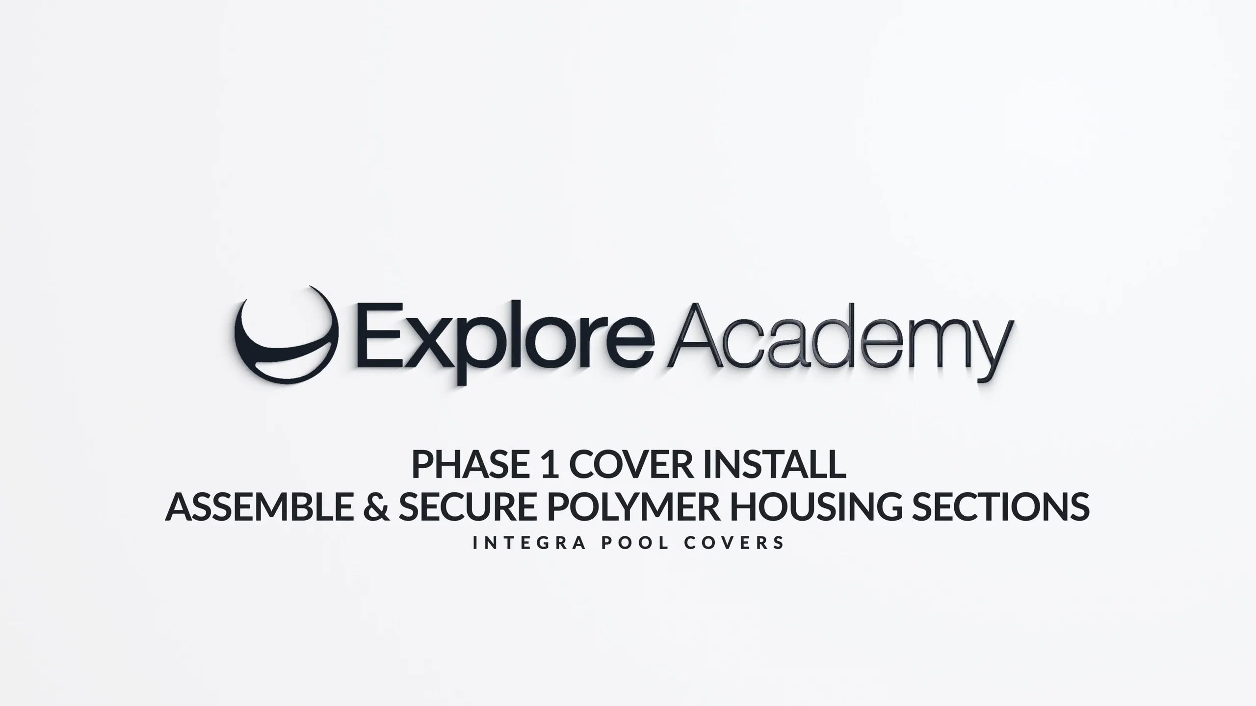 4-Integra Pool Covers Phase 1 Install - Assemble and Secure Housing on Vimeo