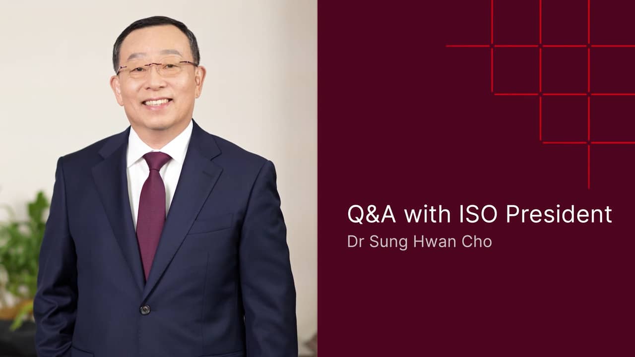 Q&A with ISO President Dr Sung Hwan Cho on Vimeo