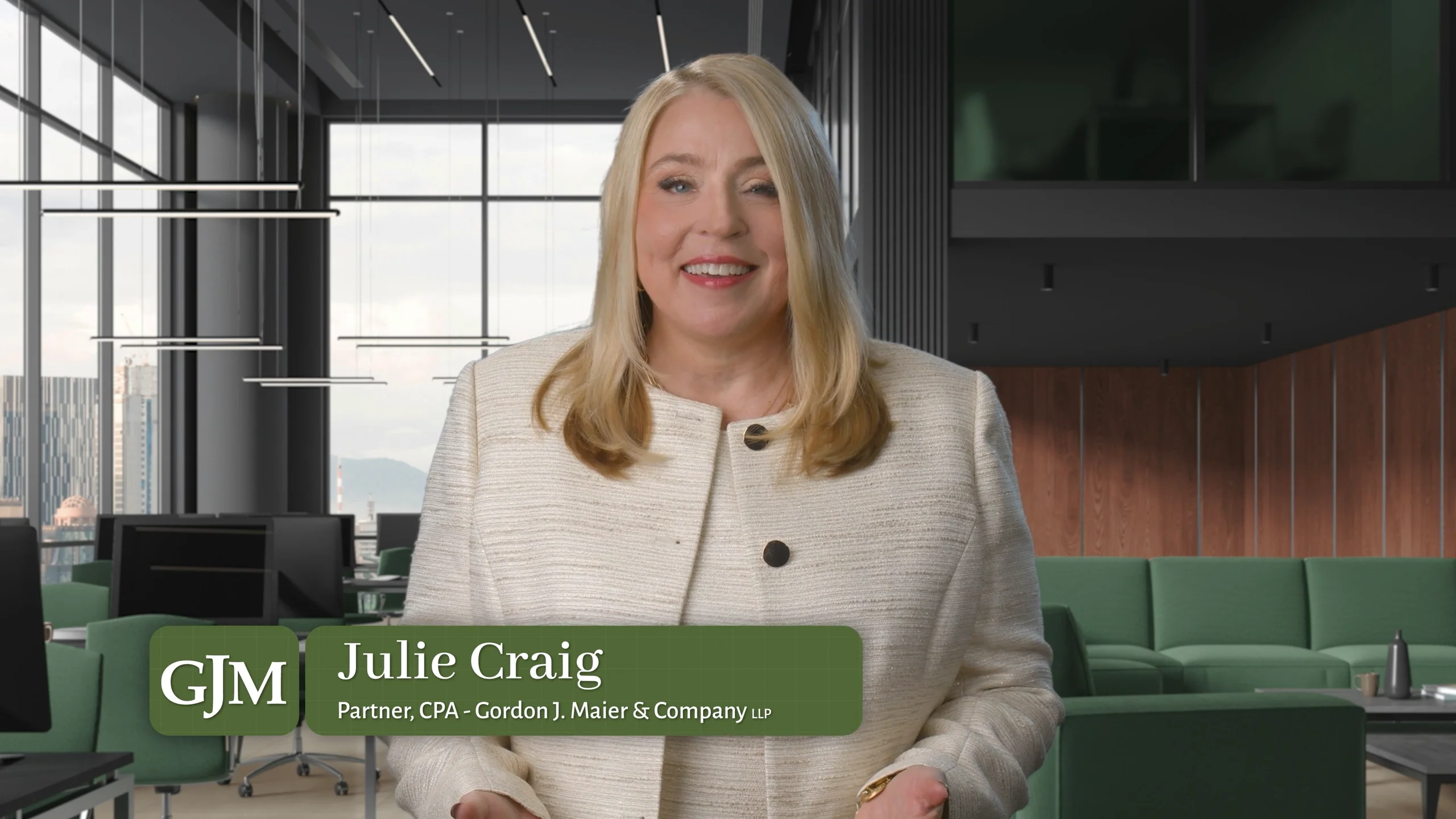 Julie Craig - About Gordan J. Maier & Company, LLP on Vimeo
