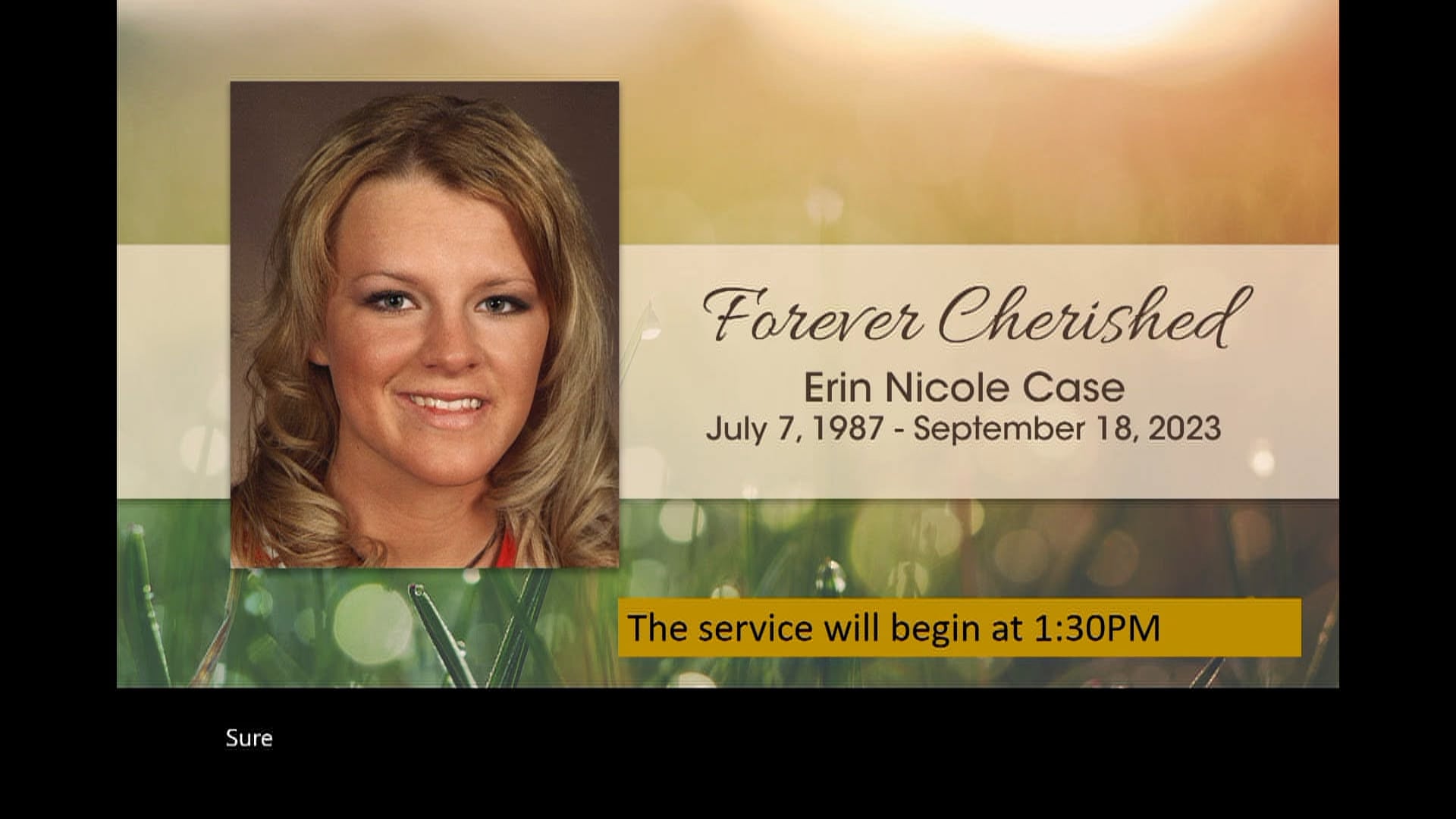 Celebration of Life | Erin Case