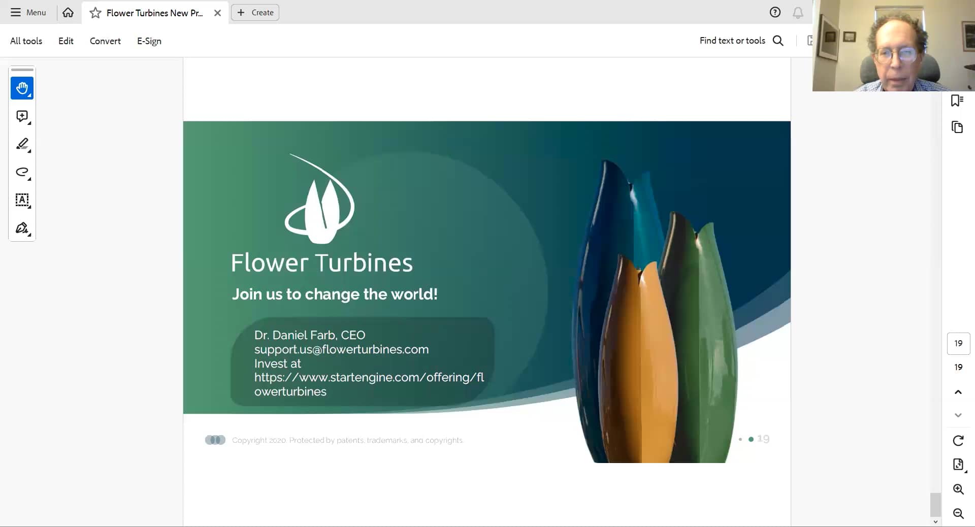 Flower Turbines Recording Webinar Presentation on New Products as of 1 ...
