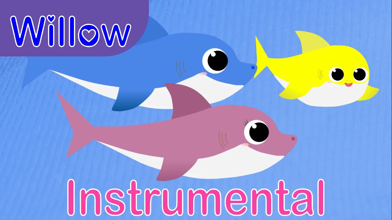 Baby Shark Instrumental with Lyrics | Sing along to Baby Shark | Willow ...