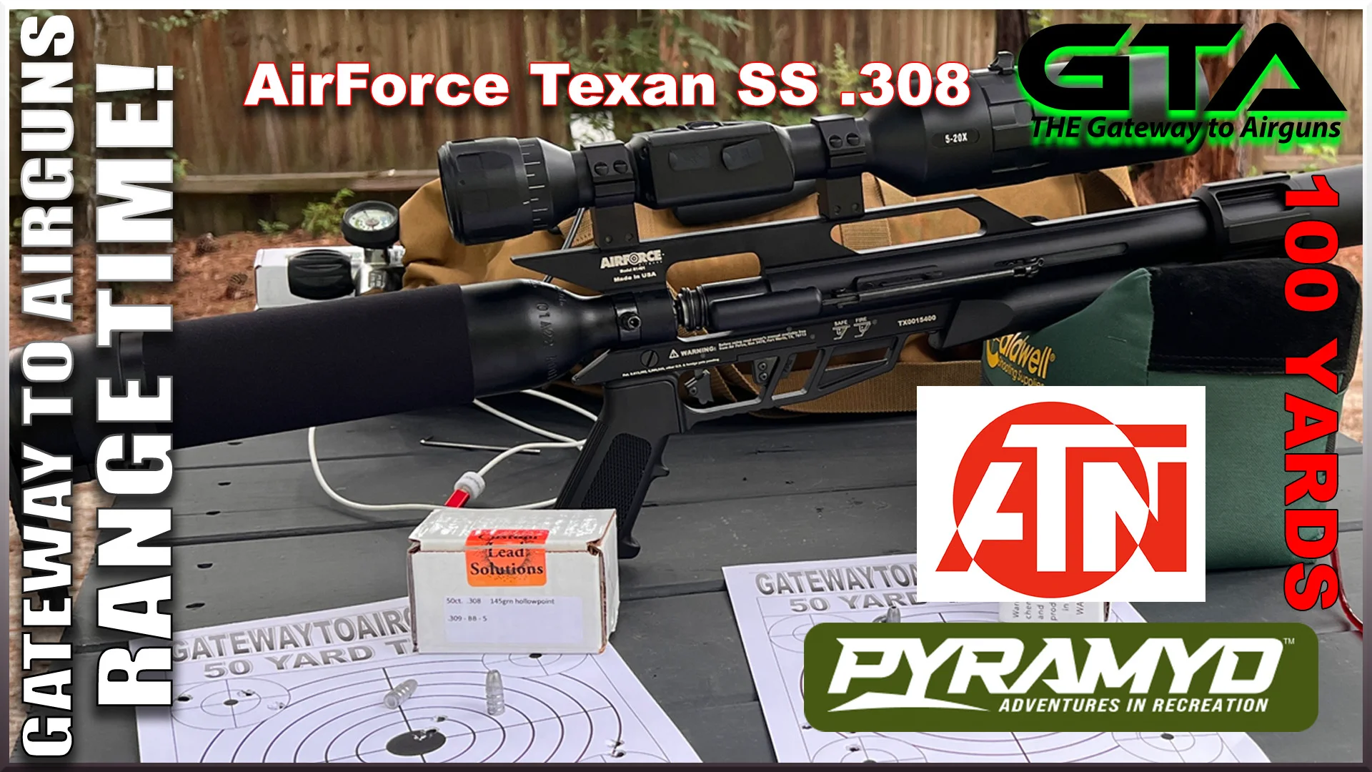 Modern Airgunner - AIRFORCE TEXAN SS .308 – Shots At 100 YDS - Gateway to Airguns Range Time on ...