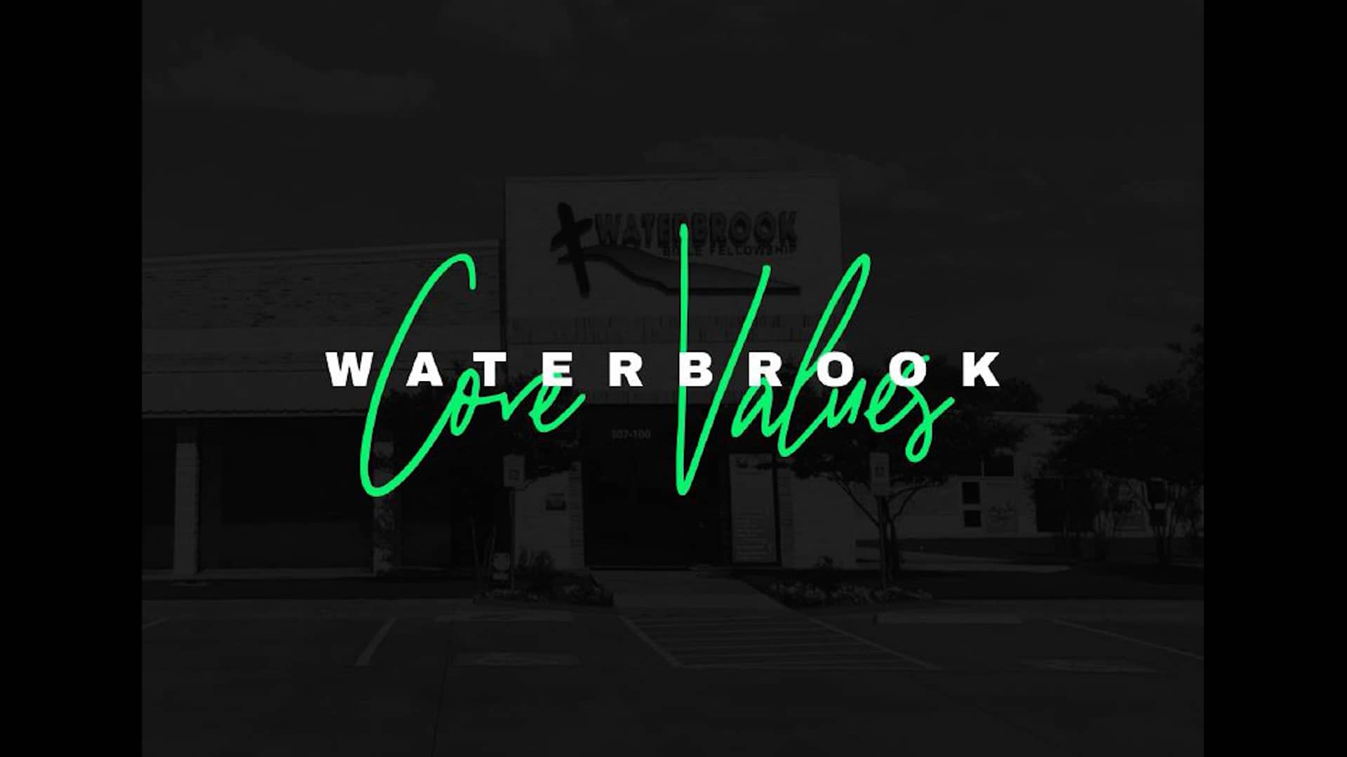 Why Does Waterbrook Exist? on Vimeo