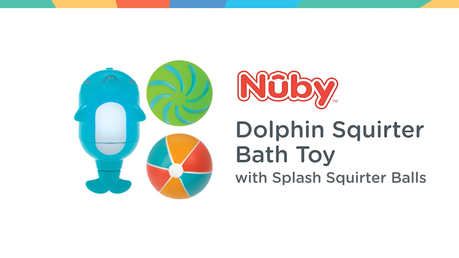 Nuby Dolphin Squirter with Splash Squirter Balls - Bath Toy on Vimeo
