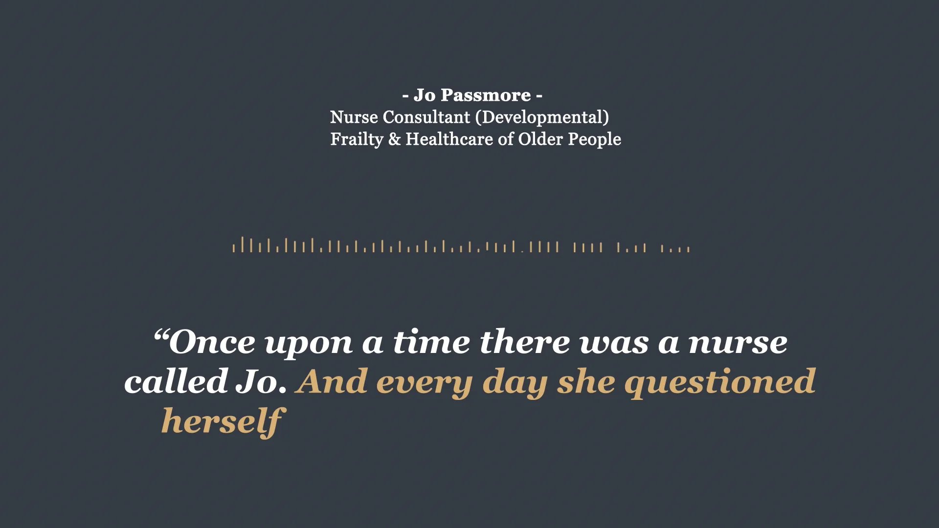 Jo Passmore's Story - The Courage To Take Smart-risks on Vimeo