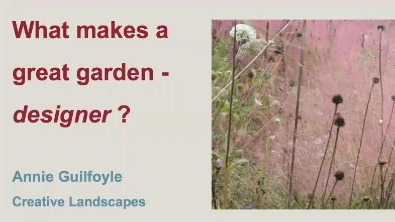 Watch Annie Guilfoyle - What makes a great garden designer? Online ...