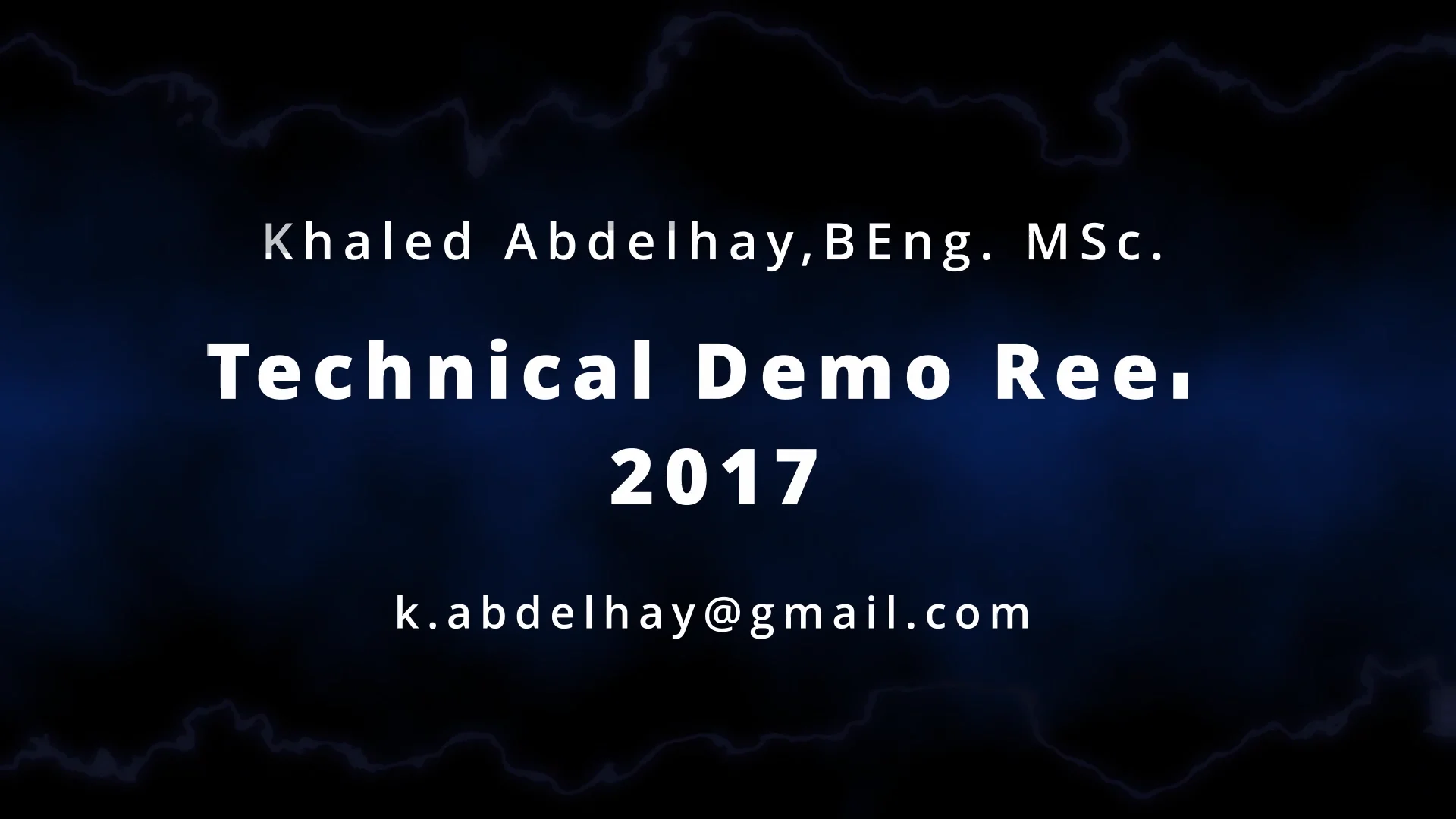 Technical Reel 2017 on Vimeo