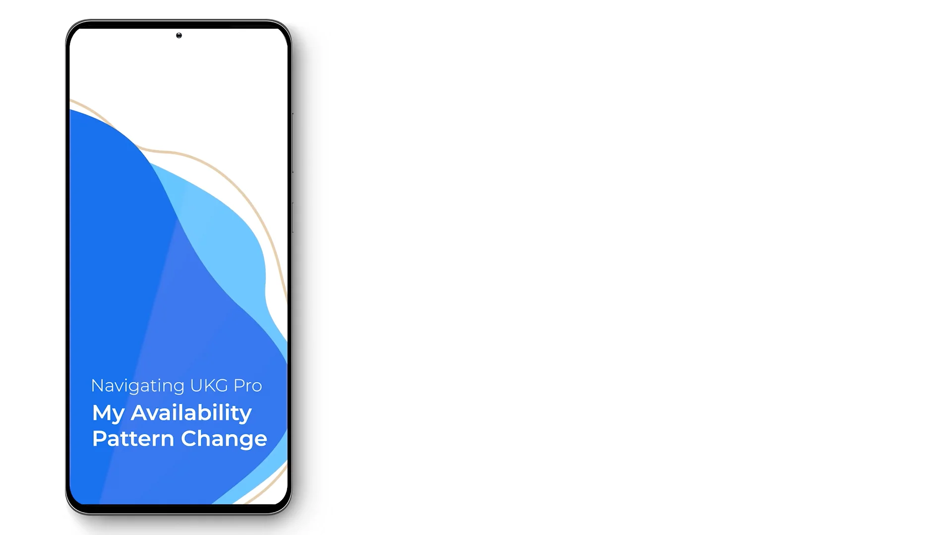 Navigating UKG Pro - My Availability Pattern Change