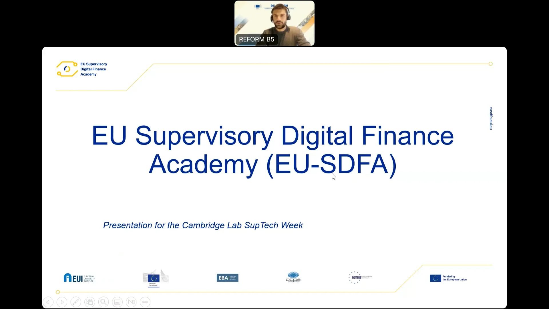 SupTech Week 2023 On-Demand: Enhancing supervisory capacity in the era of digital finance the EU ...