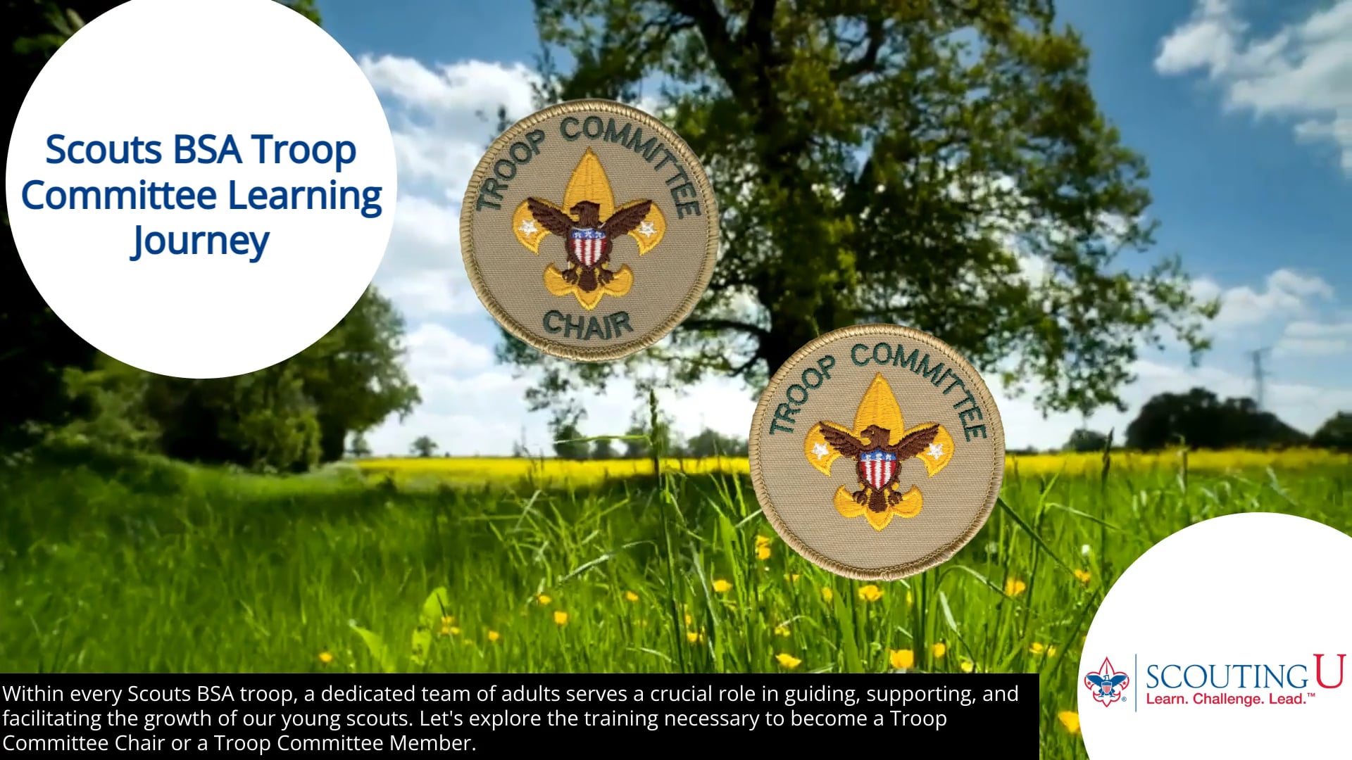Scouts BSA Troop Committee Learning journey