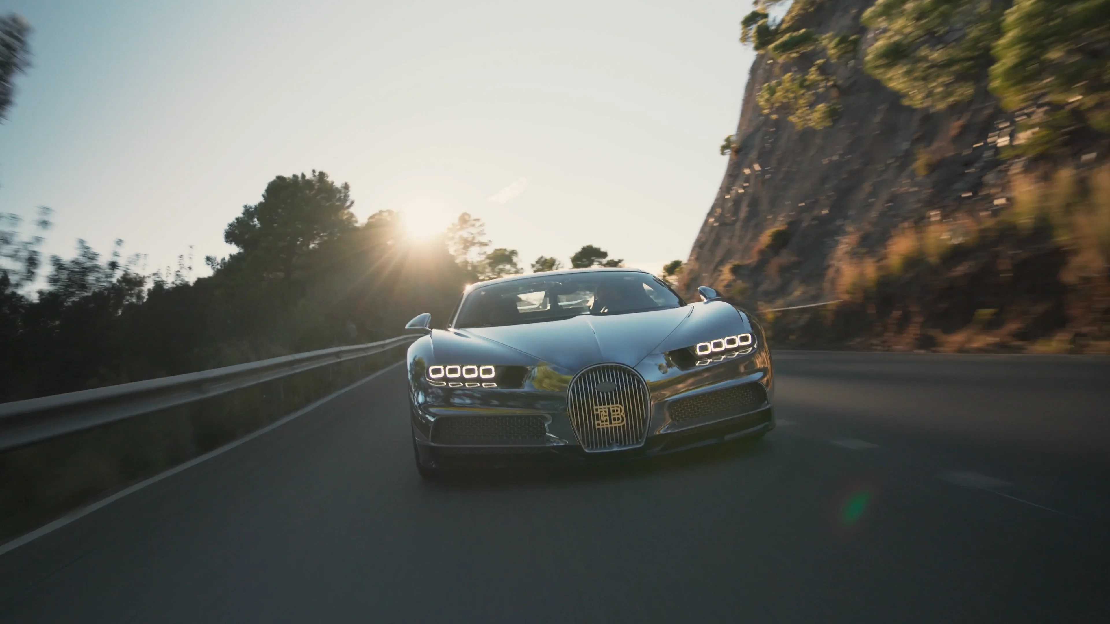 A Rare Ride in a One-of-Three Bugatti Chiron ‘Silver Sea’