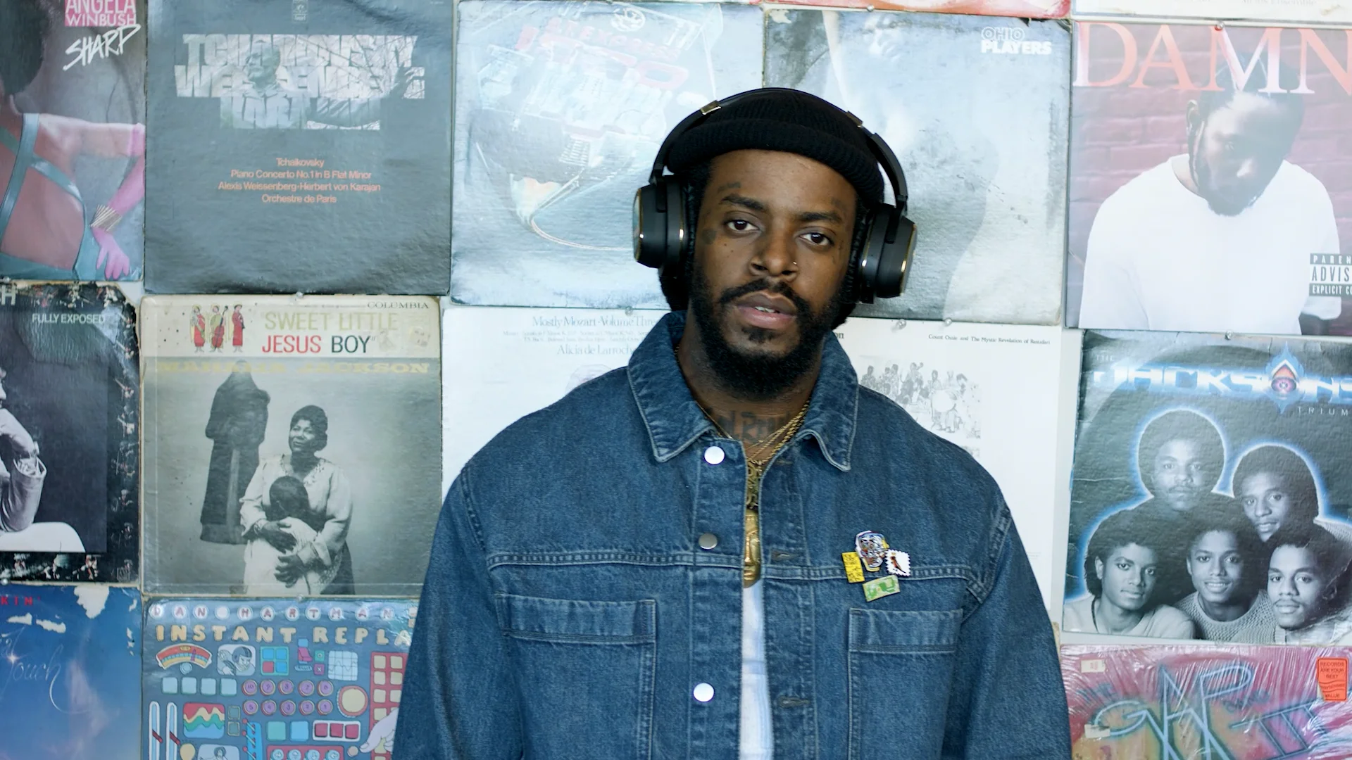 Rapper AJ McQueen Wearing SYNC By Melady Headphones