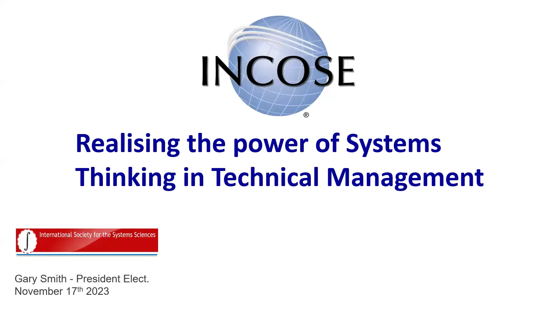 Webinar_170_Smith_Realizing the power of Systems Thinking in Technical ...