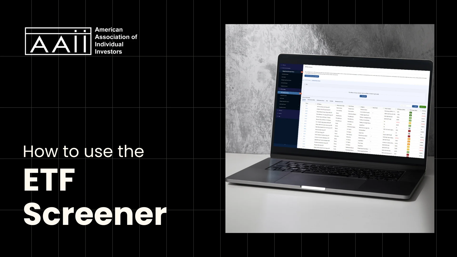 How to Use the ETF Screener