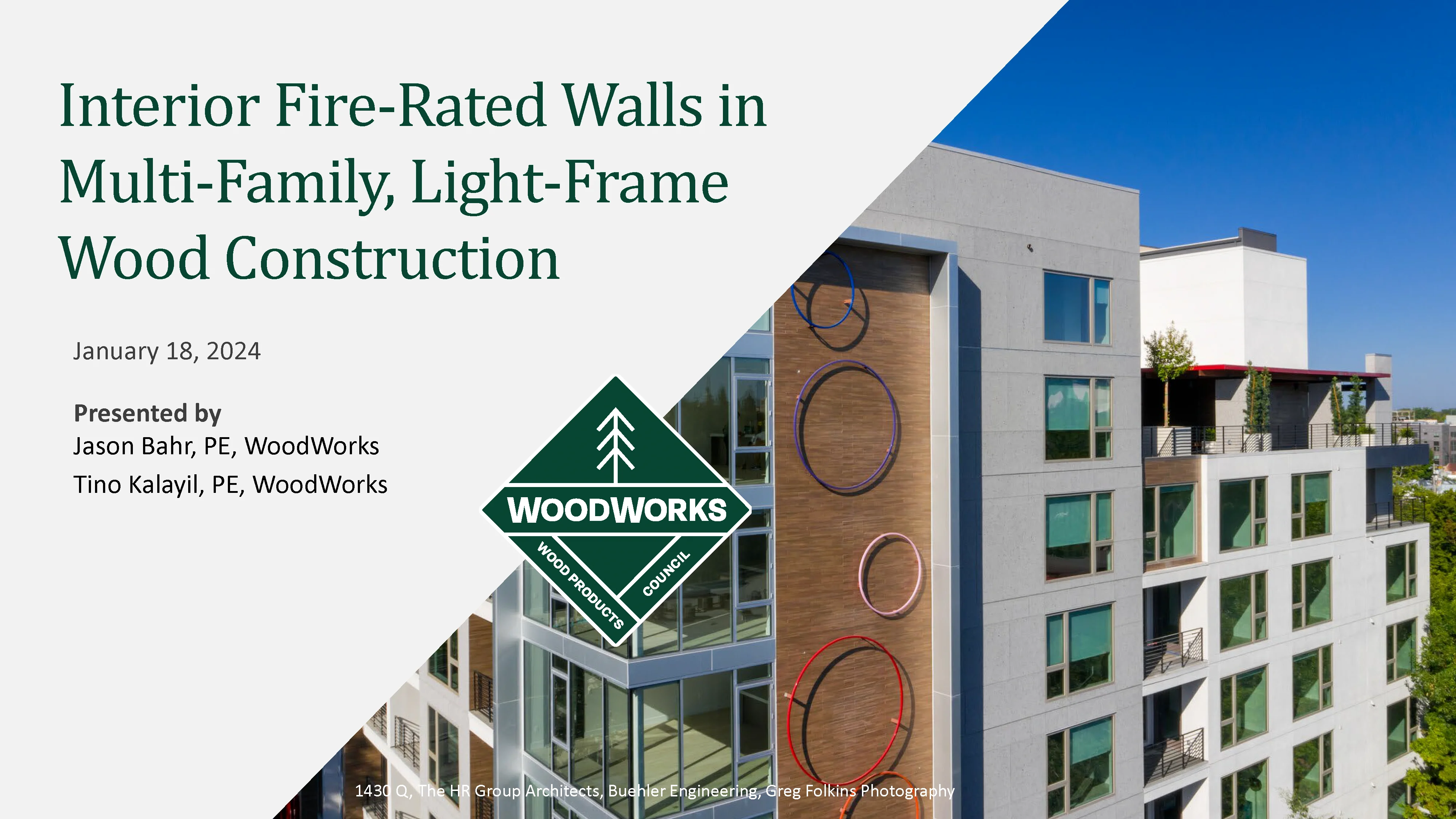 Interior Fire-Rated Walls in Multi-Family, Light-Frame Wood ...