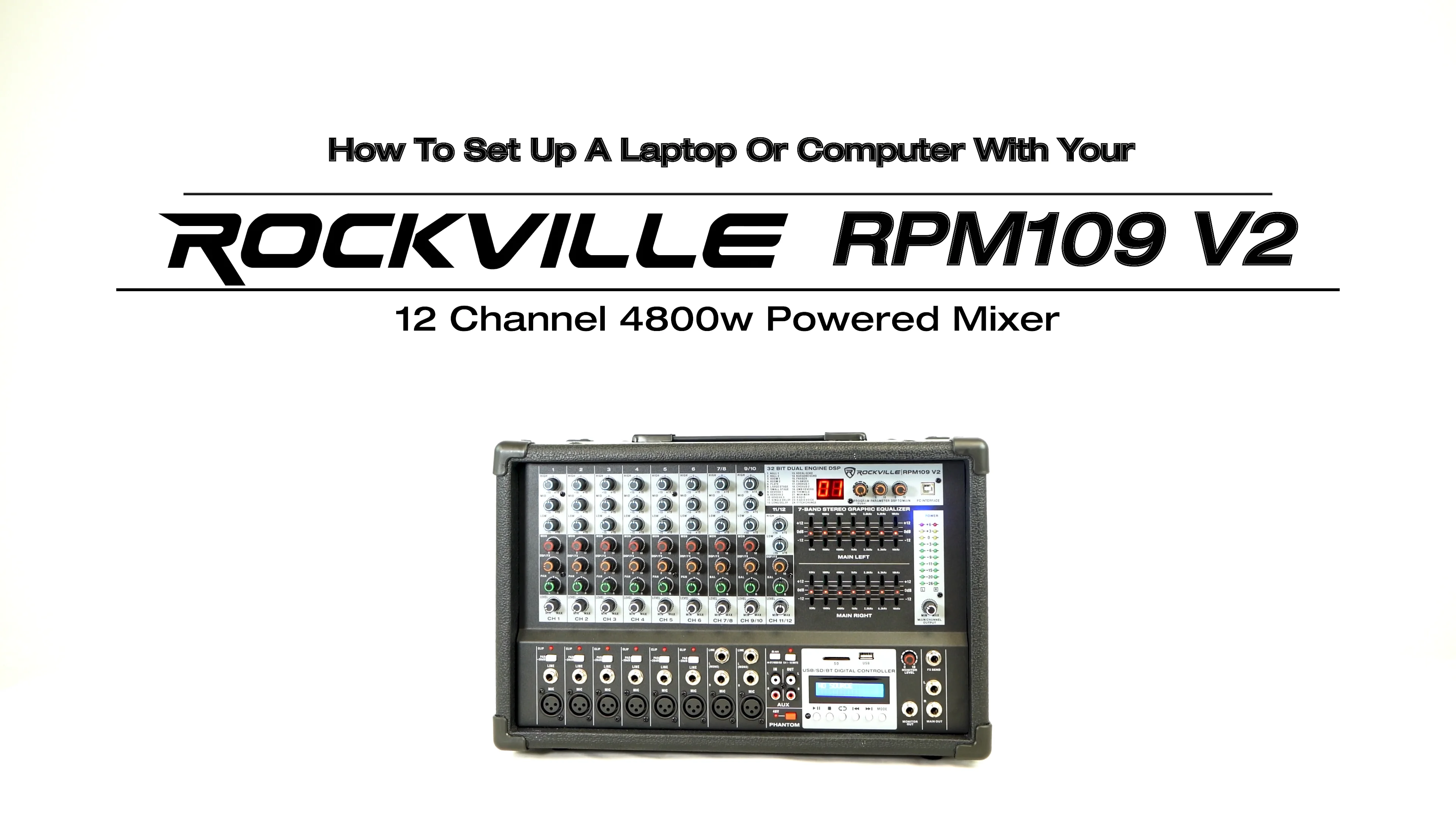 How To Set Up A Laptop OR Computer To Your RPM 109 V2