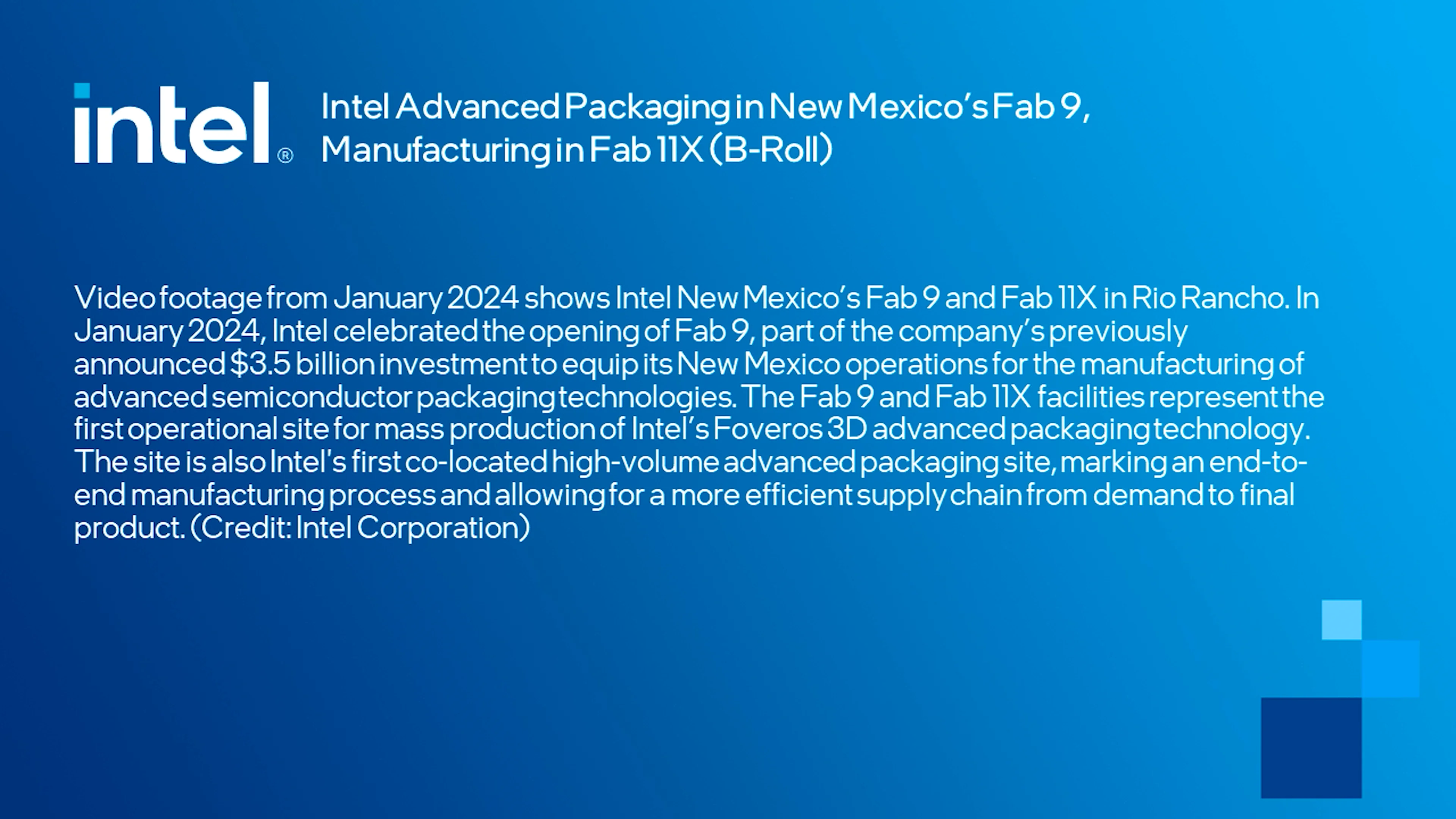 Intel Advanced Packaging in New Mexico’s Fab 9, Manufacturing in Fab ...