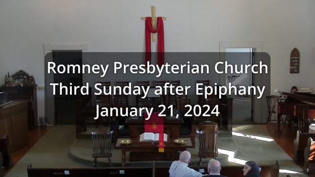 Romney Presbyterian Church – Come in to be Filled, Go out to Serve!
