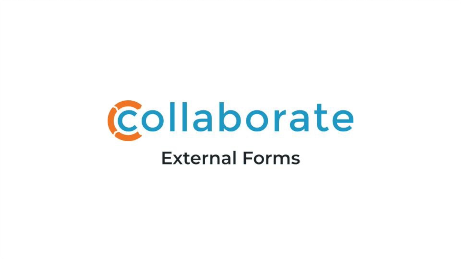 External Forms Demo Video