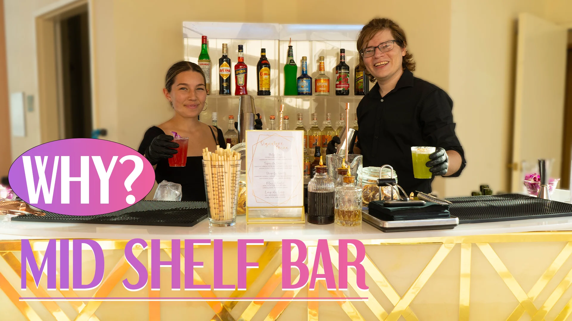 Mid Shelf Open Bar Package Service | Party Shakers