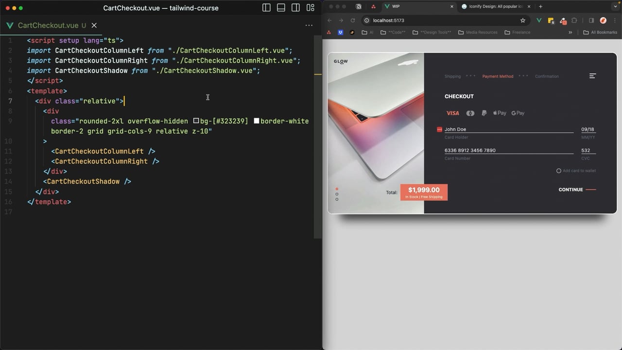 Shopping Cart Checkout Form with Tailwind and Vue - Solution - A... Shopping Cart Checkout Form with Tailwind and Vue - Solution - A...