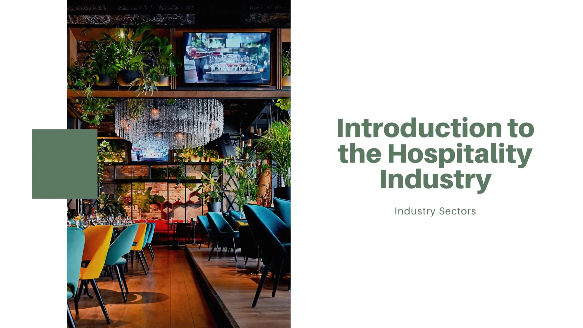 1 Introduction to Hospitality Industry