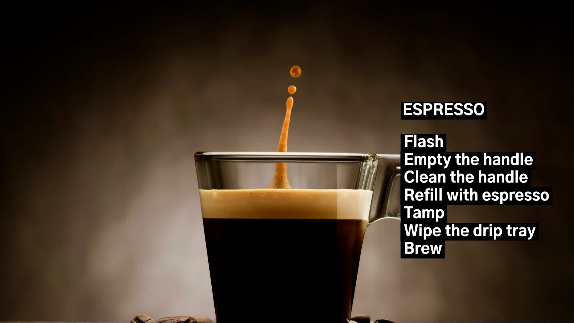 Espresso, Double Espresso and Ristretto on Vimeo
