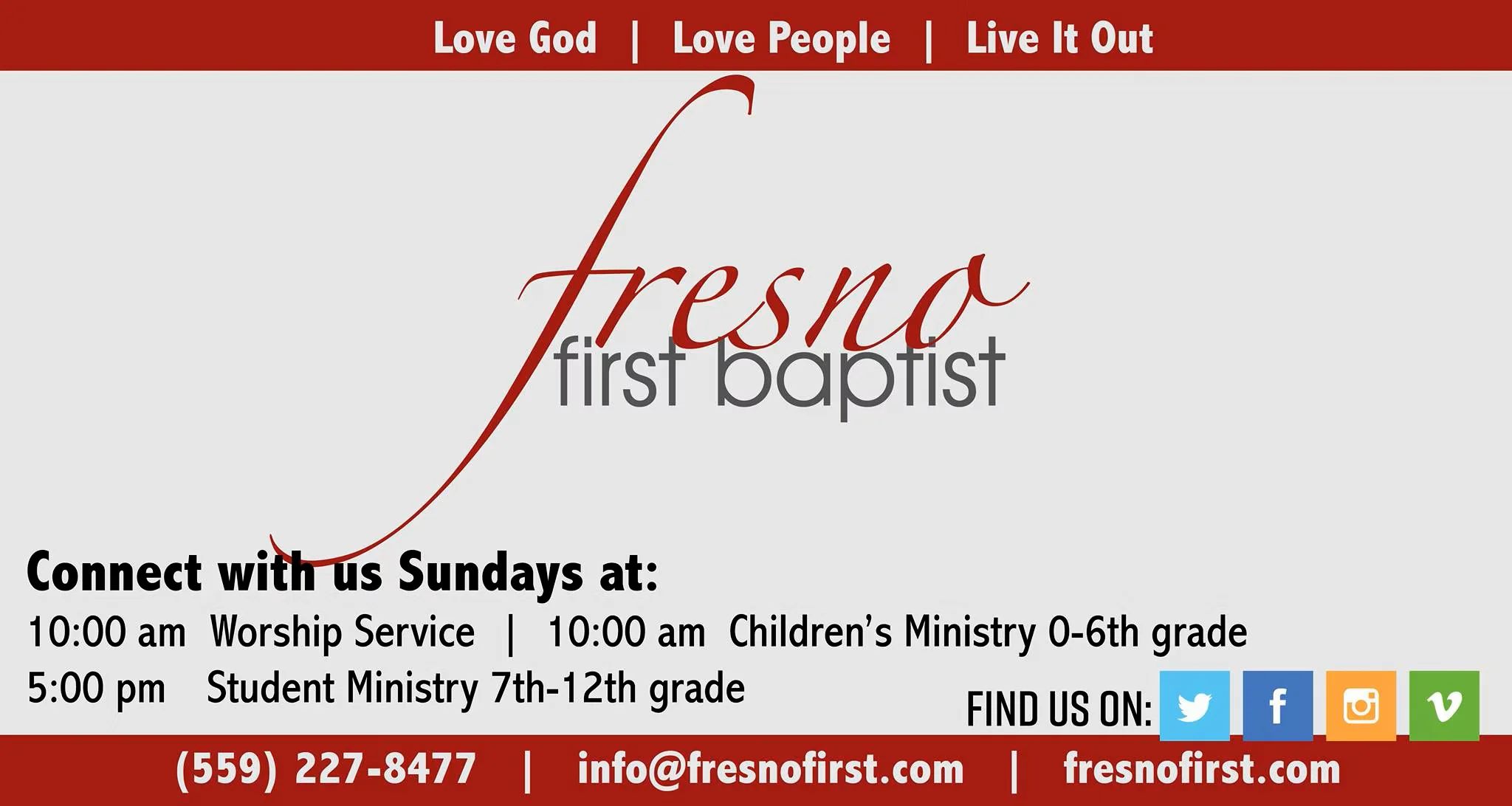 Fresno First - Sunday Service