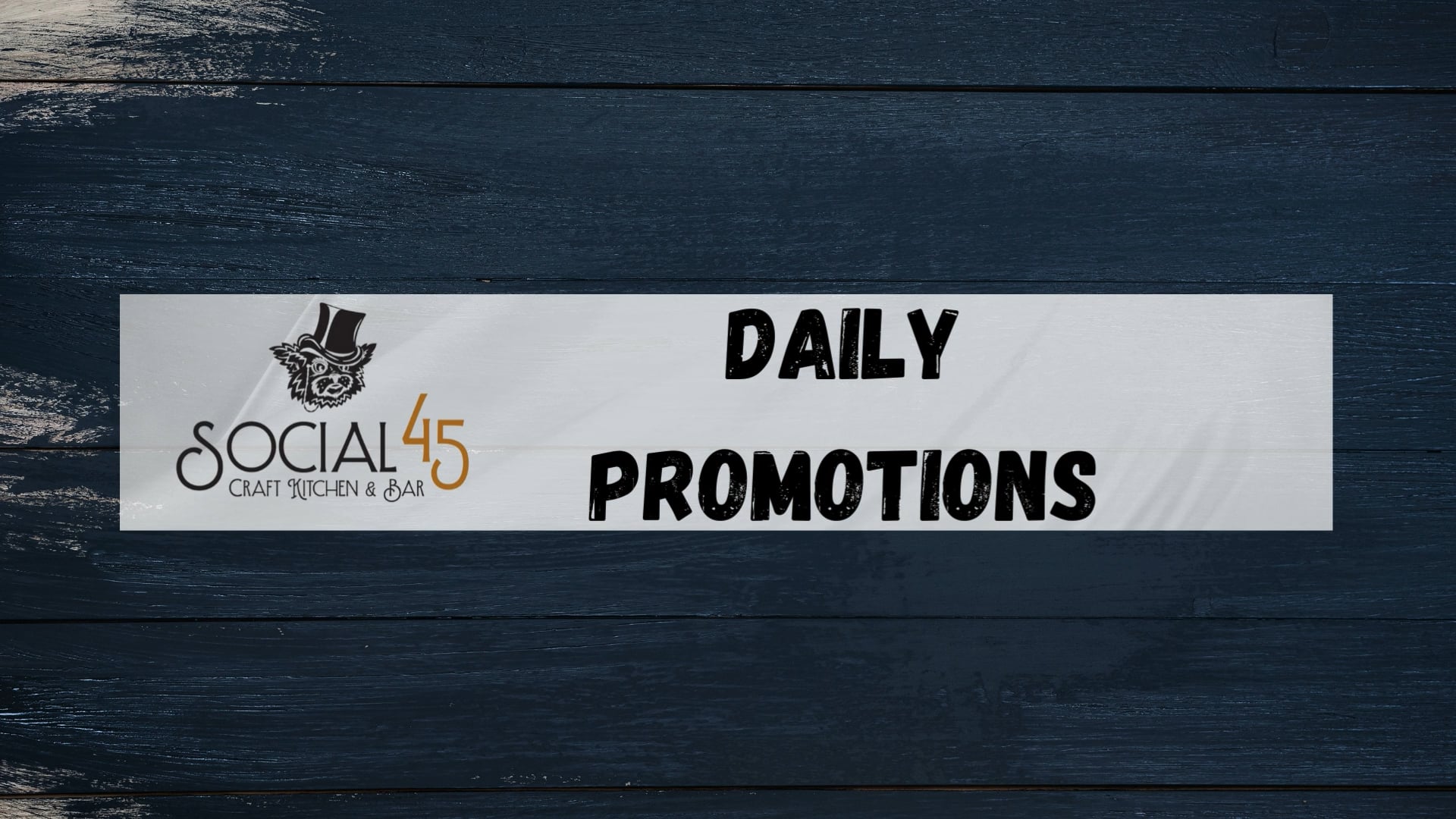 Social 45 - Craft Kitchen & Bar by: Jimmy O's