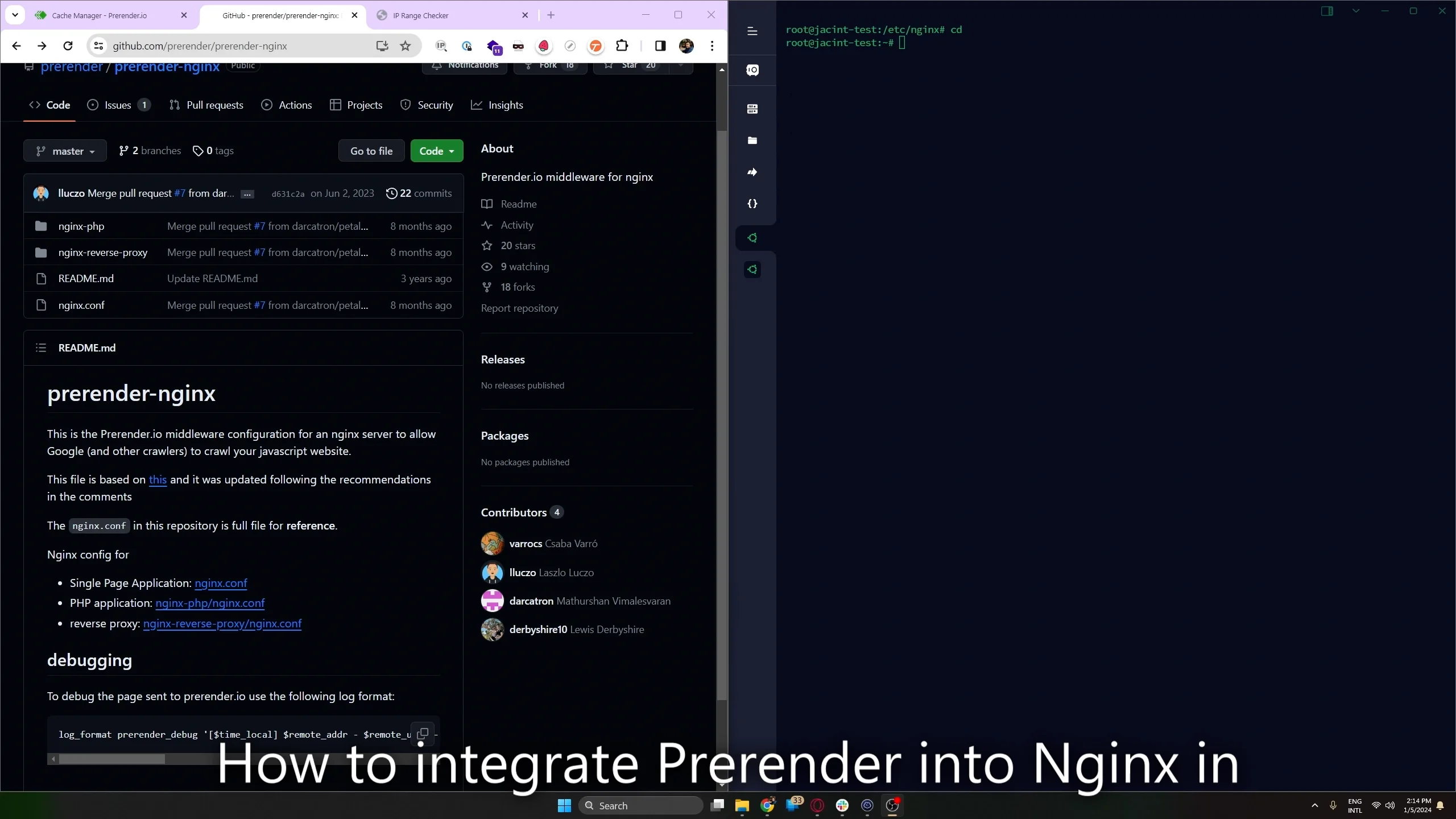 Prerender Nginx SPA integration