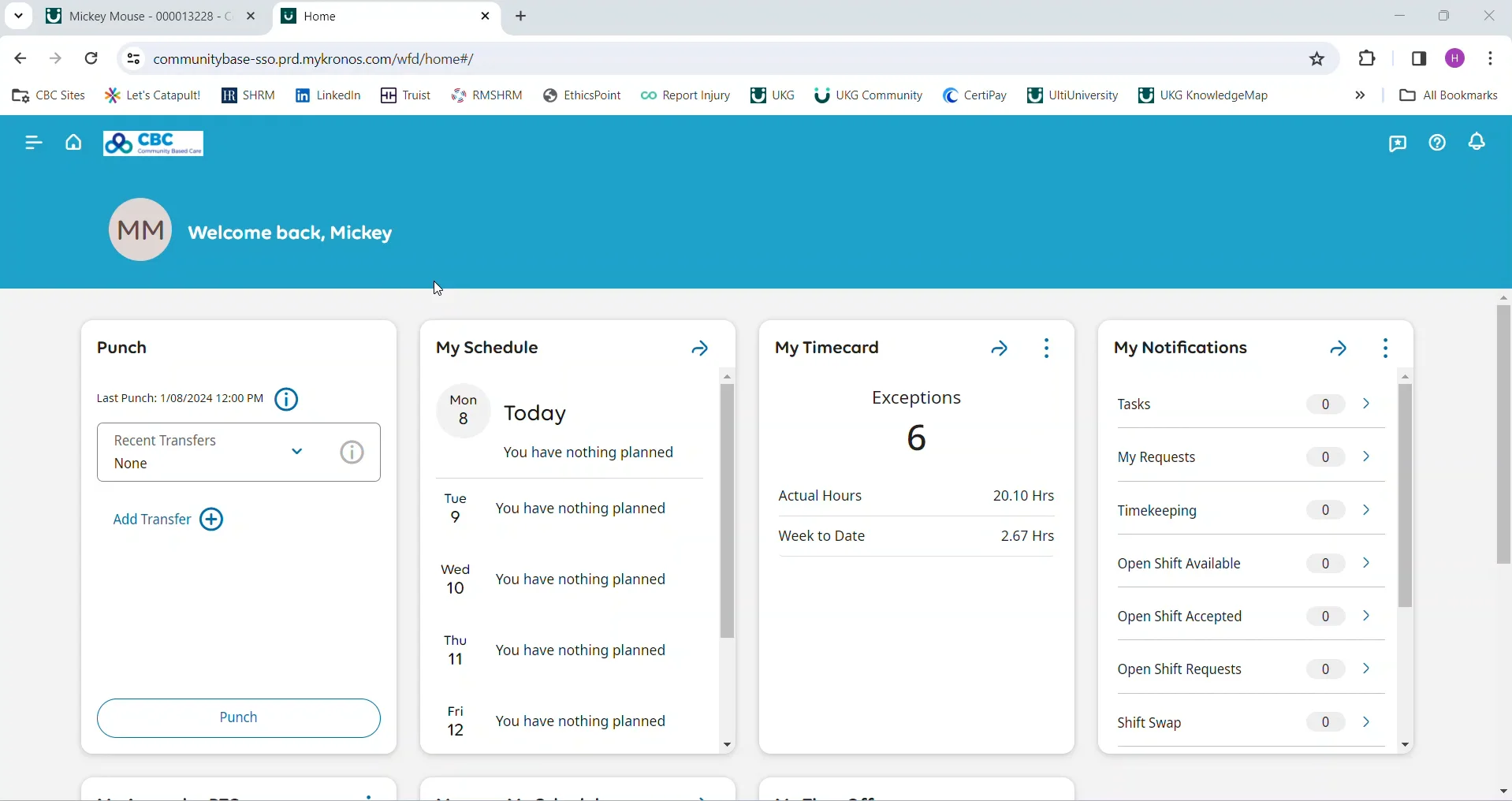 UKG Desktop - Adding Mileage to Timecard Updated Jan 2024
