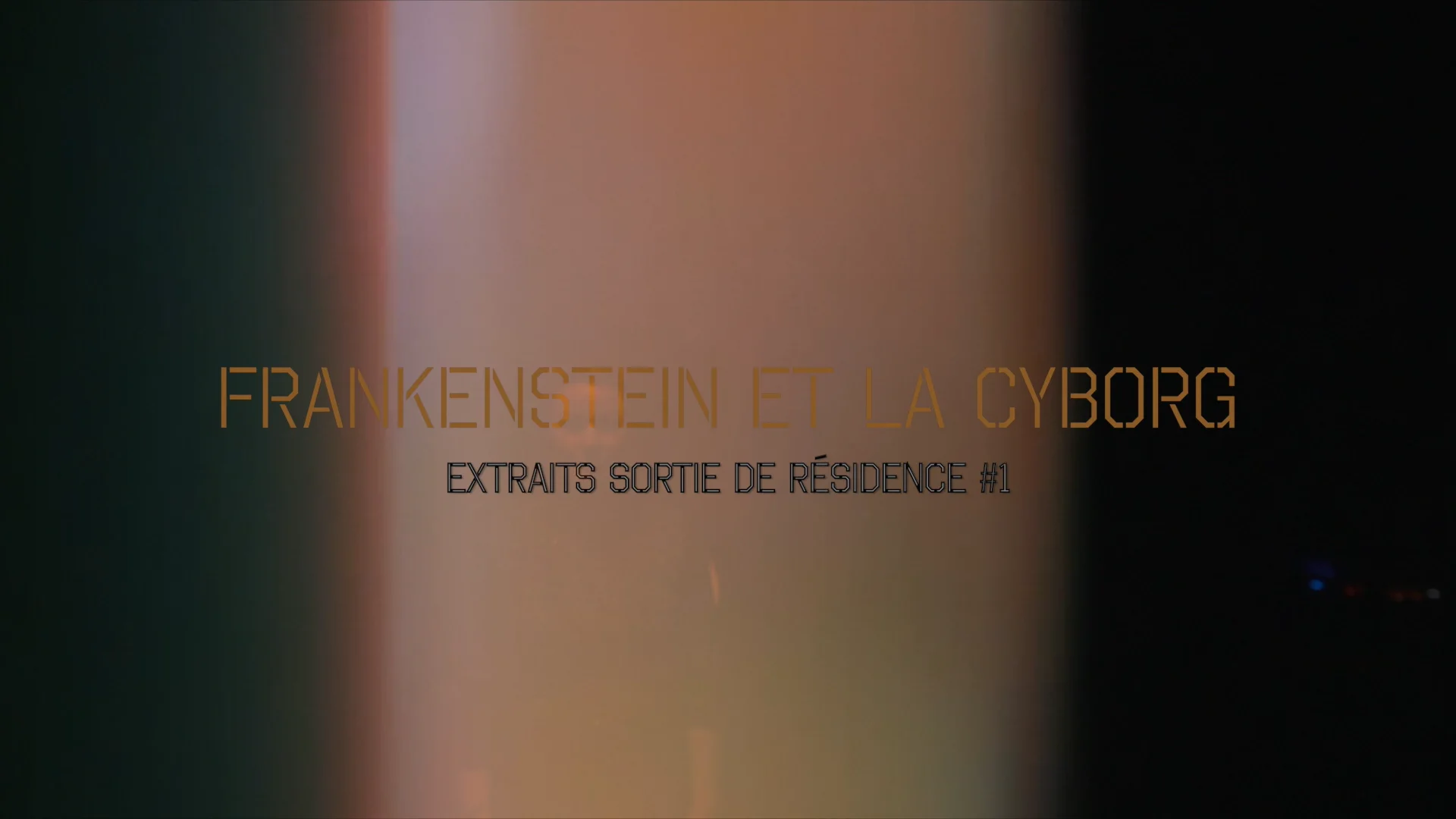 Frankenstein et la Cyborg - Extraits sortie de résidence #1