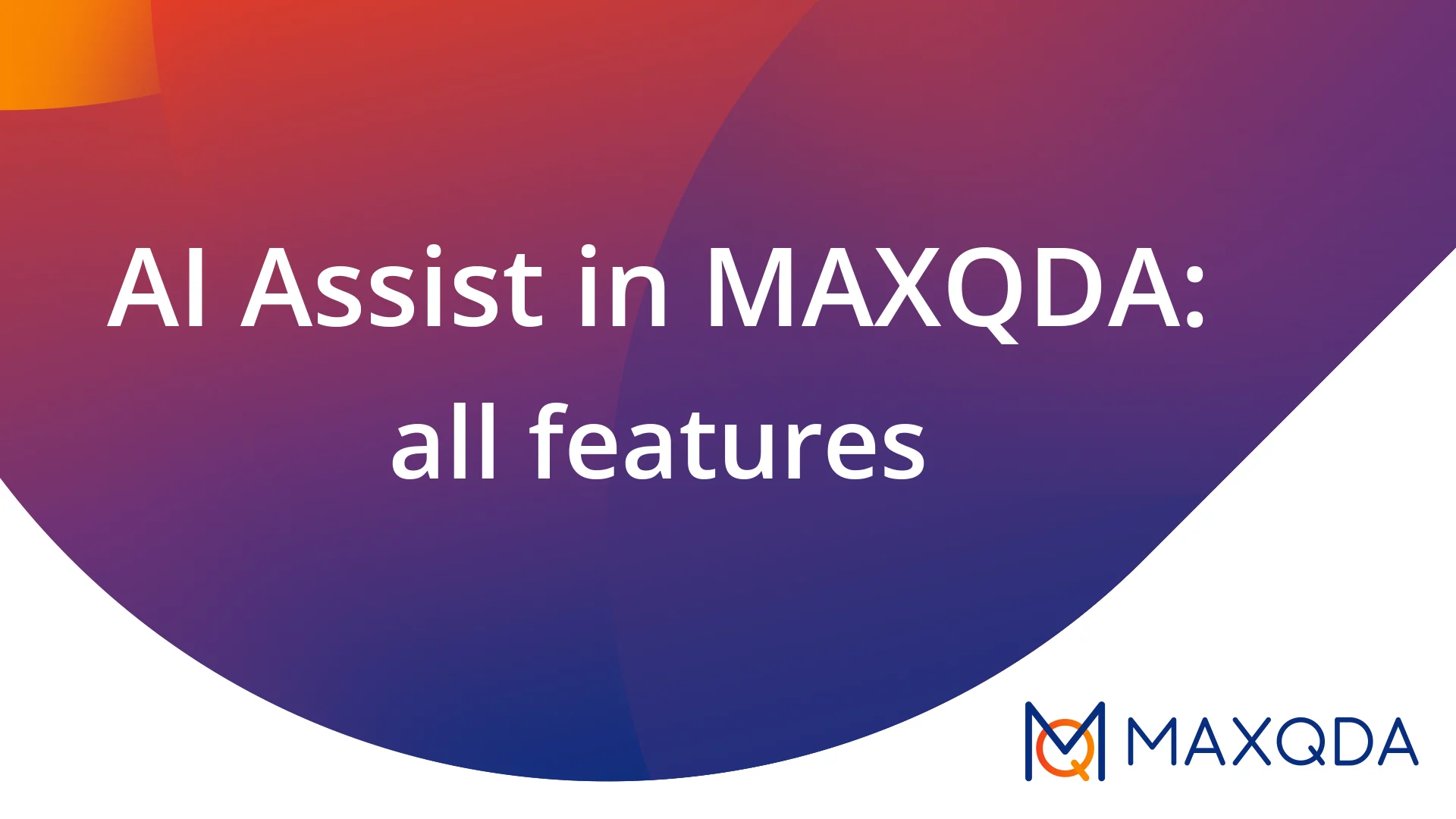 AI Assist in MAXQDA: all features