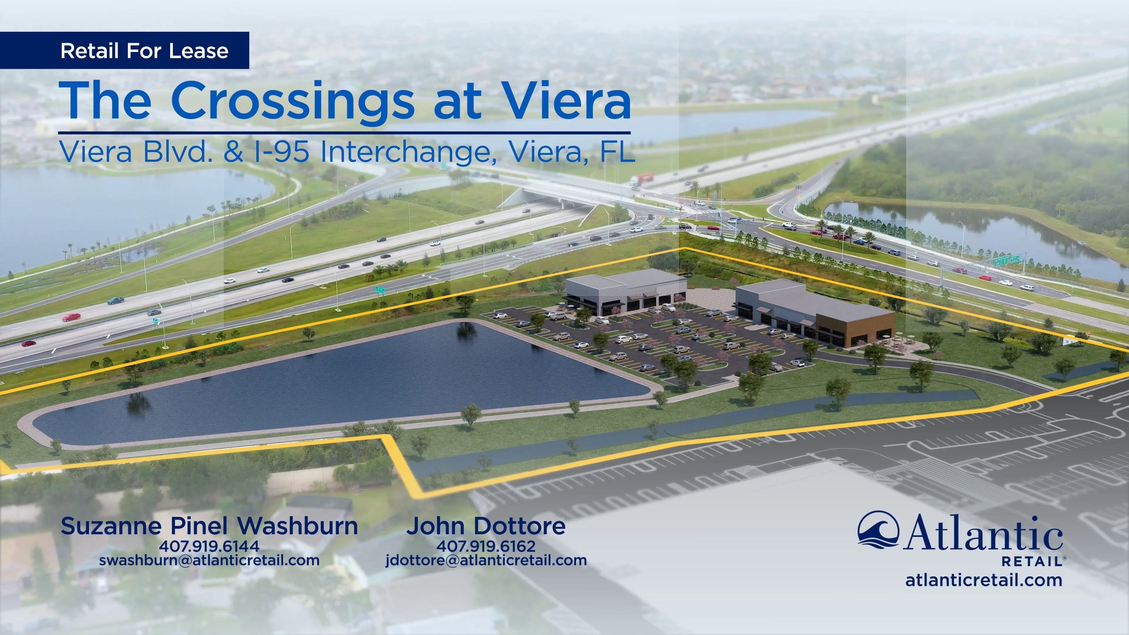 Retail For Lease | Viera Blvd & I-95 Interchange, Viera, FL | Atlantic Retal | Videom