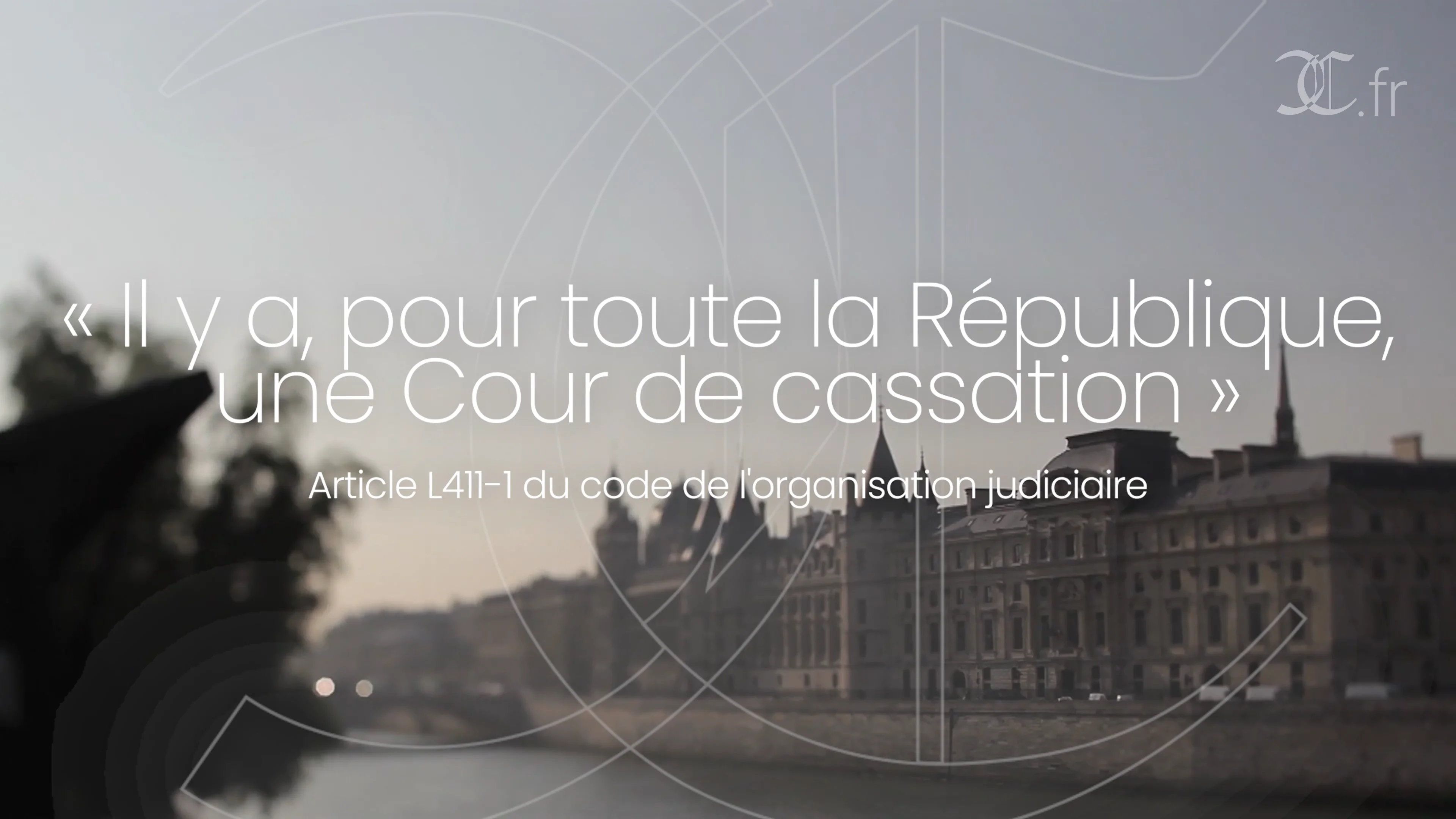 La Cour de cassation présentée par son premier président, Christophe ...