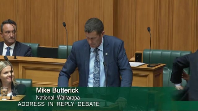 Mike Butterick gave a very good maiden speech. | New Zealand Issues Forum