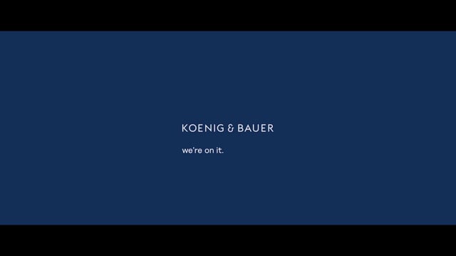 Koenig & Bauer AG of Würzburg at drupa 2024 in Düsseldorf -- drupa - May 28 to June 7, 2024 ...