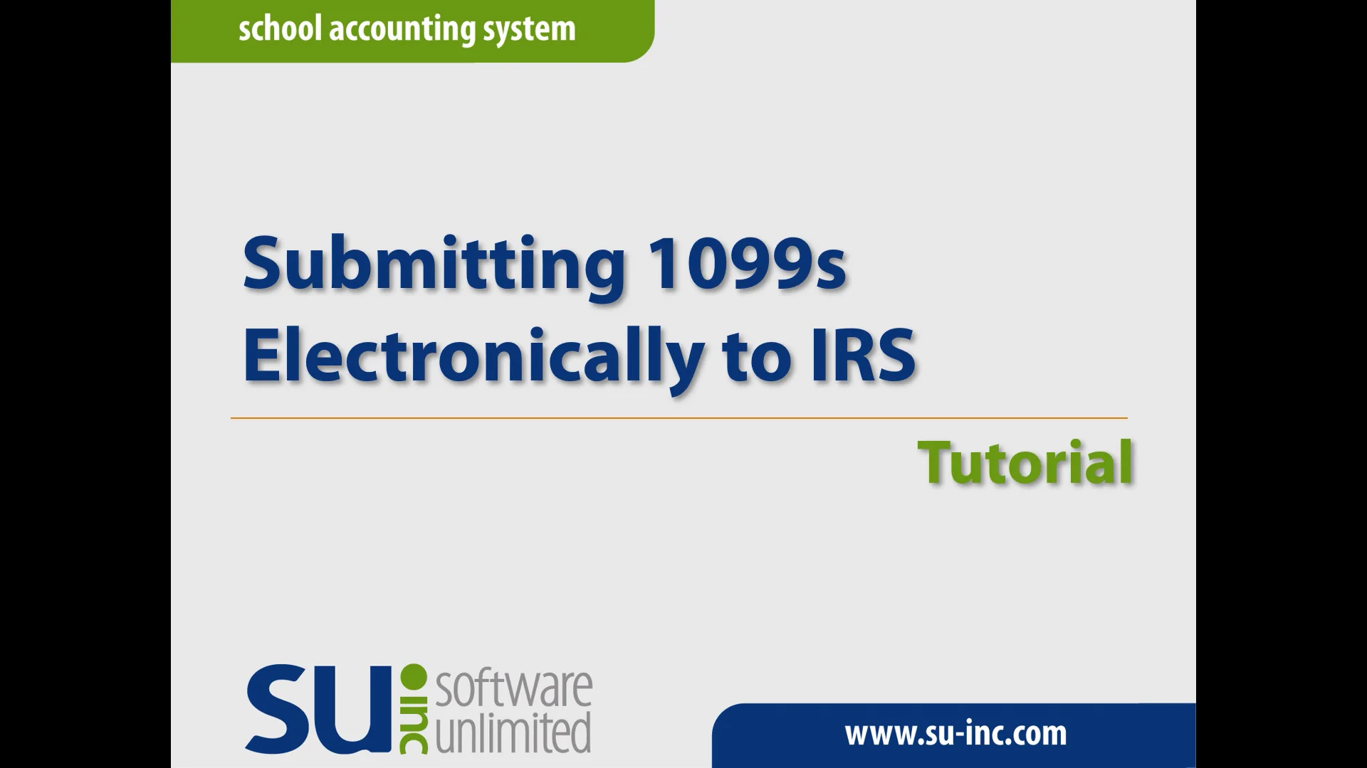 Training Tutorials - Submitting 1099s Electronically to IRS on Vimeo