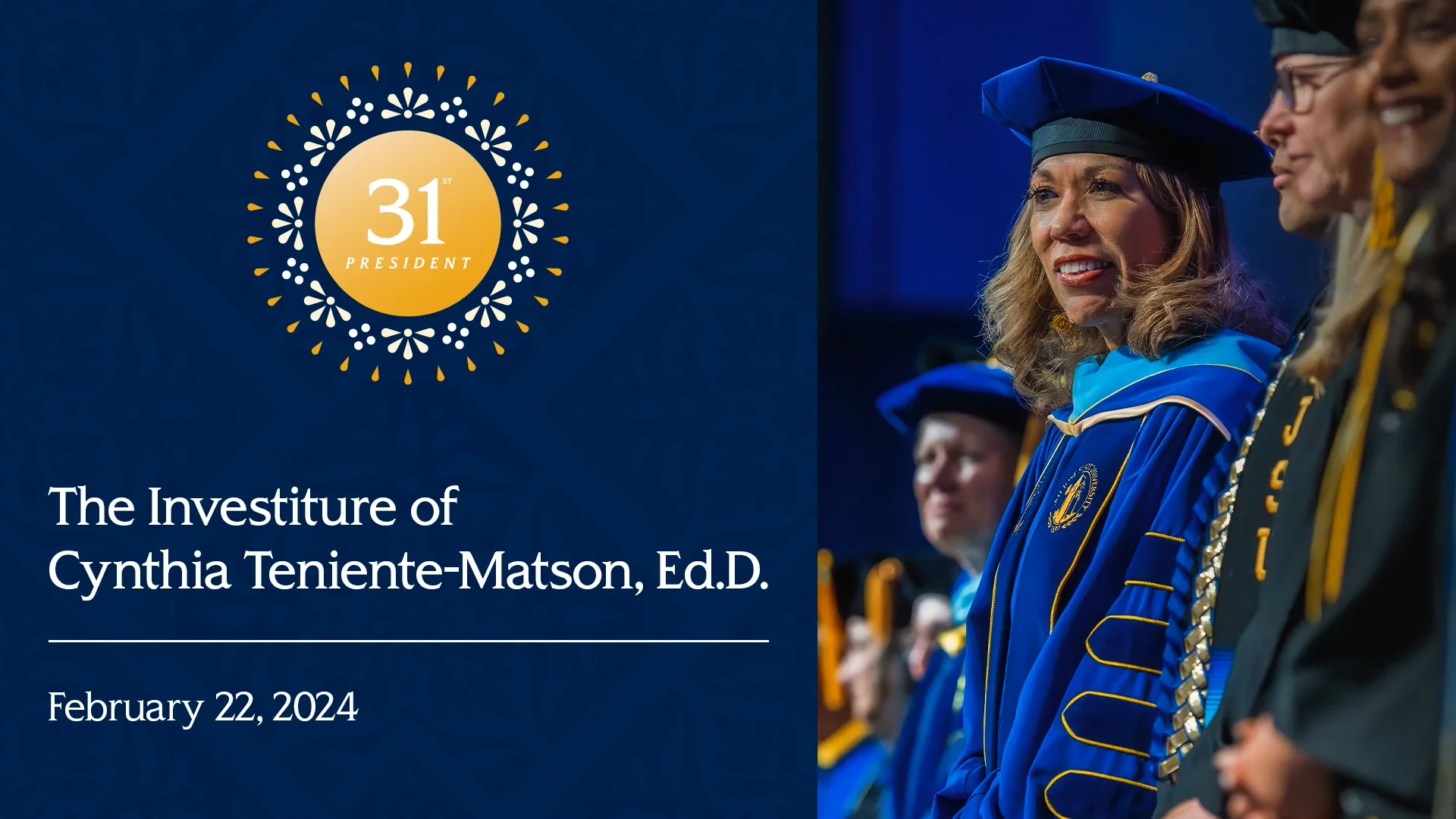 The Investiture of Cynthia Teniente-Matson, Ed.D. on Vimeo