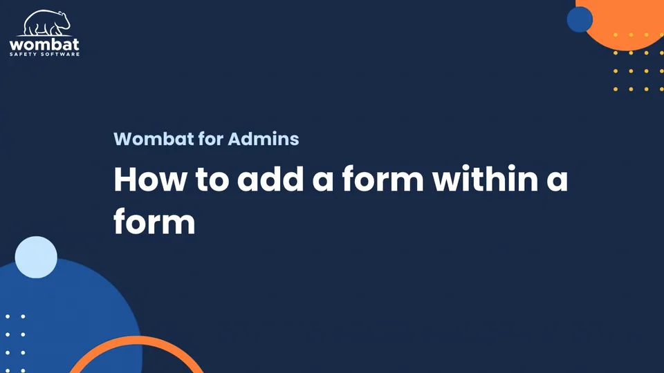 How to add a form within a form
