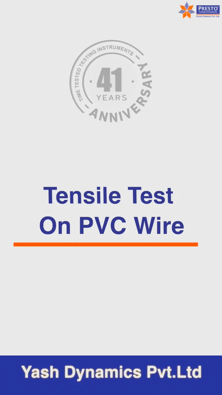 Tensile Test on PVC wire on Vimeo